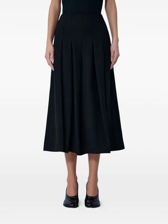 Limi Feu pleated cropped palazzo pants - Schwarz