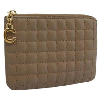 Celine Porte-monnaie Pre-owned - Femme - Pre-owned - Beige - Taille: ONE Size