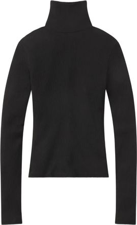 Citizens Of Humanity Geripptes Rollkragenoberteil - Schwarz