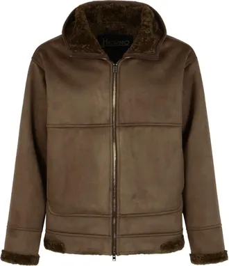 Herno Homme, Vestes, Brun, Taille: L Giacca Corta Alternative Fur