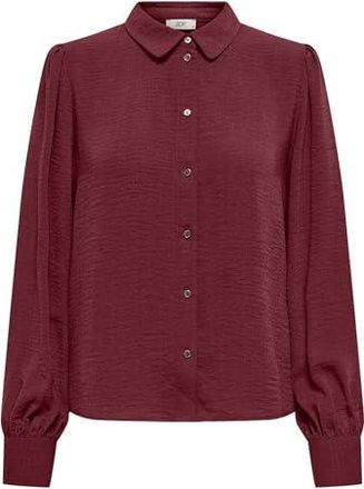 Jacqueline de Yong JdY Jdydivya Divya Life L/S T-Shirt WVN Dia, Bordeaux, XS Femmes