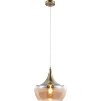 Nino Leuchten Globo - h&auml;ngeleuchte - AROLA - bronze - glas - &Oslash; 30cm - E27