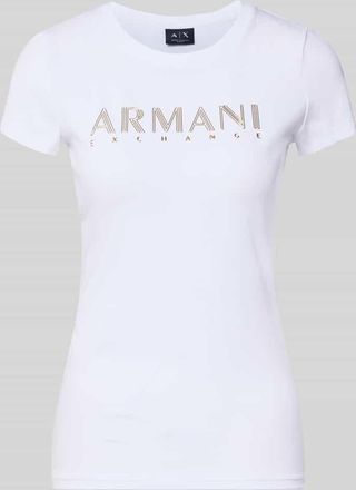 A|X Armani Exchange Slim Fit T-Shirt mit Label-Print