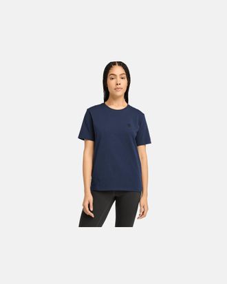 Timberland Dunstan Kurzarm-T-Shirt f&uuml;r Damen in Dunkelblau, Damen, Blau, Gr&ouml;&szlig;e
