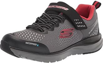 Skechers Garçon 403847l Ccbk Basket, Charcoal Textile Noir Trim, 27.5 EU