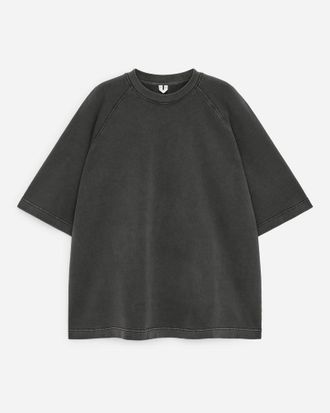 Arket Kurz&auml;rmliges Sweatshirt -Schwarz