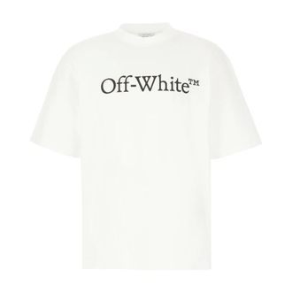 Off-white Homme, Tops, Blanc, Taille: L T-shirt D&eacute;contract&eacute; en Coton Blanc