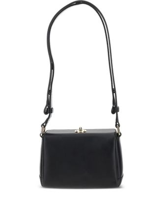 Plan C sac porté épaule en cuir - Noir