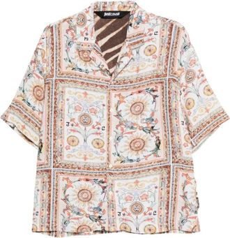 Just Cavalli Homme, Chemises, Multicolore, Taille: M Short Sleeve Shirt