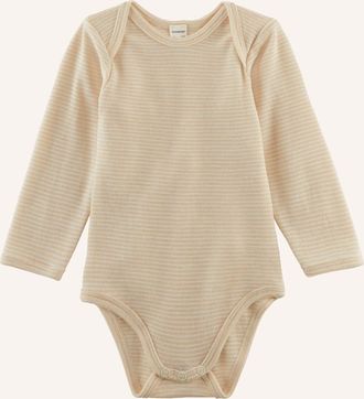 Hessnatur Hessnatur Hessnatur Langarm Body Aus Bio-Merinowolle Mit Seide beige
