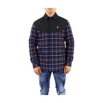 Marcelo Burlon Kariert gepolstertes Hemd - - Shirts - Herren - Mehrfarbig - L