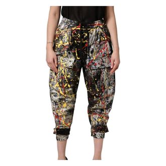 Dolce & Gabbana Femme, Pantalons, Multicolore, Taille: 40 FR Pantalon Cargo Court