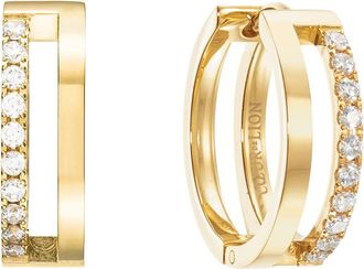 Coeur de Lion Ohrringe - Eternal Unity Creolen - Gr. unisize - in Wei&szlig; - f&uuml;r Damen