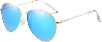 Generic Lunettes de soleil polaris&eacute;es de couleur for hommes, verres de soleil de conduite for vacances(White)