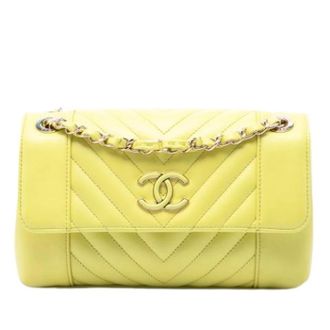 Chanel Pre-owned Vintage Flap Shoulder Bag - - Pre-owned - Damen - Gelb - ONE SIZE