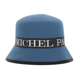Maison Michel Denimblauer Kaninchenfilz Cloche Hut - - Accessories - Damen - Blau - S
