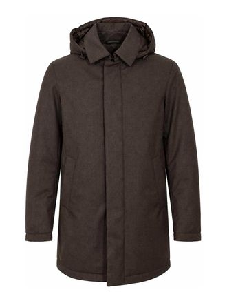 Herno Manteau Au Genou - Marron Fonc&eacute;