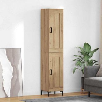 vidaXL vidaXL Haut Armoire Ch&ecirc;ne artisanal 34,5 x 34 x 180 cm