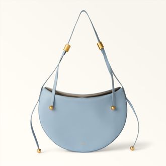 Furla Moonstone Schultertasche S Carta Da Zucchero Blau Sidney-kalbsleder Damen