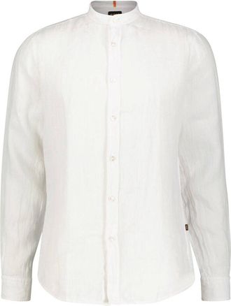 BOSS Herren Leinenhemd RACE Regular Fit