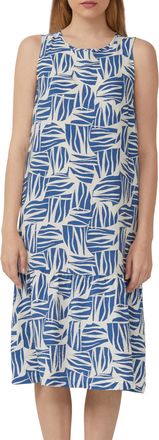 s.Oliver Midikleid aus Strukturiertem Viskosemix mit All-Over-Print