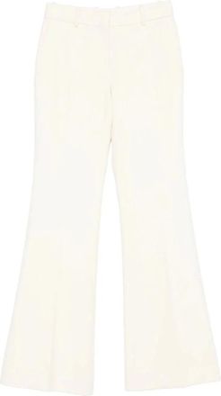 Ermanno Scervino Femme, Pantalons, Blanc, Taille: 38 FR Virgin Wool Pantalons