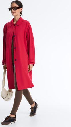 Oysho Veste mi-longue ultra l&eacute;g&egrave;re 10k imperm&eacute;able - Rouge