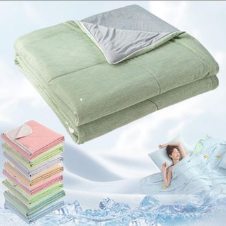 Generic Cooling Sleep Kühldecke, 3-Lagen Cooling Sleep Decke, Kühlende Bettdecke, Premium Summer Cooling Blankets, Breathable Comfort Blankets and Sofa Blanke
