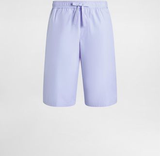 Dolce & Gabbana Cotton Bermuda Shorts With Dg Crossed Embroidery - Mann Hosen Und Shorts Azure 50