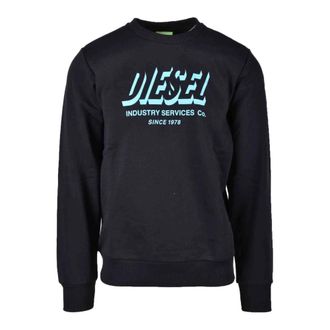 Diesel Herren, Sweatshirts & Hoodies, Schwarzk, LGr&ouml;&szlig;e