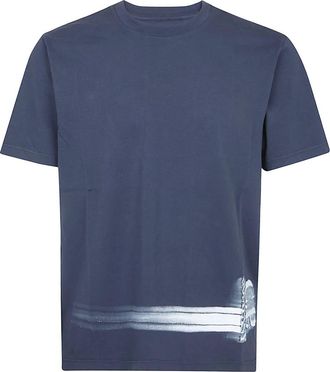 C.P. Company C.p. Company, Homme, Tops, Bleu, Taille: XL T-shirt en jersey de coton