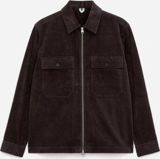 Arket Overshirt Aus Cord -Braun