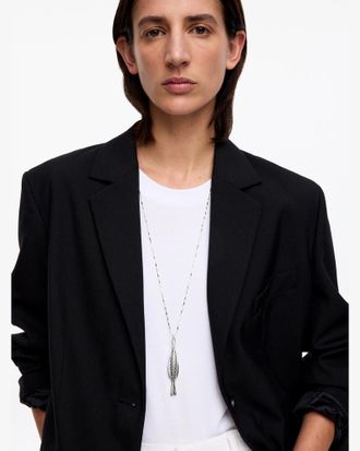 Arket Halskette Mit Fischanh&auml;nger -Silberfarben