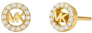Michael Kors Boucles doreilles à tige avec logo en argent sterling doré Premium Kors MK pour femme, MKC1727CZ710