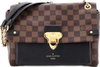 Louis Vuitton Vavin Handbag Damier with Leather PM crossbody bag - Braun