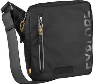 Camel Active brand.value Explore, Sac à bandoulière Homme, Noir, 22x6,5x24
