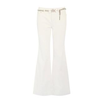 Michael Kors Femme, Pantalons, Blanc, Taille: 34 FR Pantalon large blanc