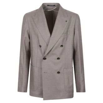 Tagliatore Zweireihiger Blazer - - Jackets - Herren - Grau - 2XL