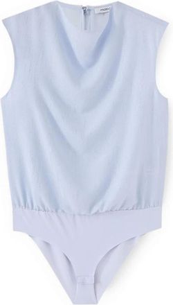 Motivi Femme, Tops, Bleu, Taille: 36 FR Chemise Body en Georgette Fil Coup&eacute;