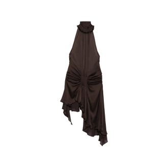Siedres Toni Ruffled Halterneck Dress