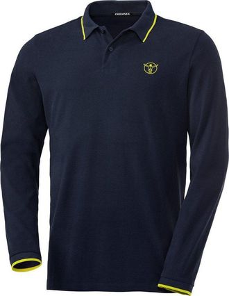 Chiemsee Langarm-Poloshirt aus formstabilem Baumwoll-Piqué