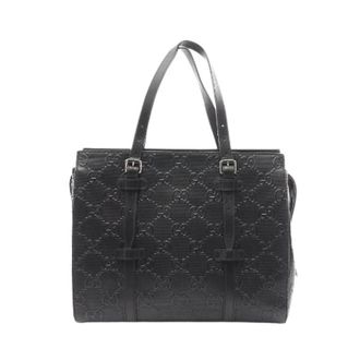 Gucci Sac cabas en cuir emboss&eacute; GG Pre-owned - Homme - Pre-owned - Noir - Taille: ONE Size