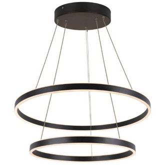 SLV Suspensions LED ONE DOUBLE suspension LED int&eacute;rieur up/down noir LED 55 W - SLV 1004767