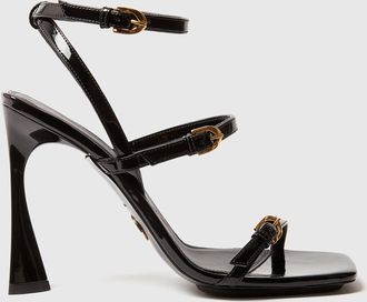 Stella McCartney Elsa Patent Heeled Sandals, Woman, Black, Size: 36h