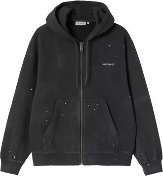 Carhartt Work in Progress Homme, Sweatshirts et sweats &agrave; capuche, Noir, Taille: S Hooded Painter Jacket