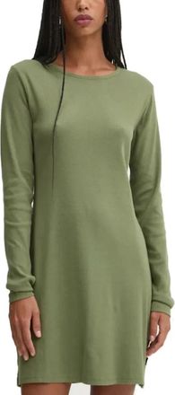 Vans Ripp Langarm Kleid - - Dresses - Damen - Gr&uuml;n - S