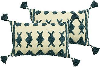 furn. ESME Twin Pack-Polyester-gefüllte Kissen, Baumwolle, Titteral, 30 x 50cm, 2