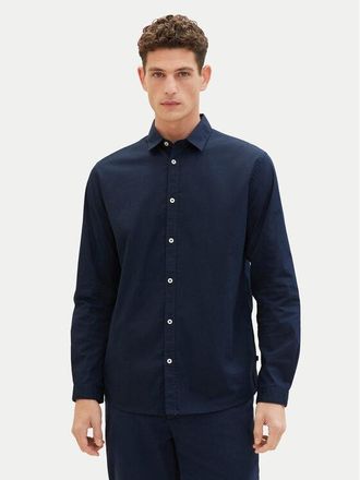 Tom Tailor Hemd 1037435 Dunkelblau Regular Fit