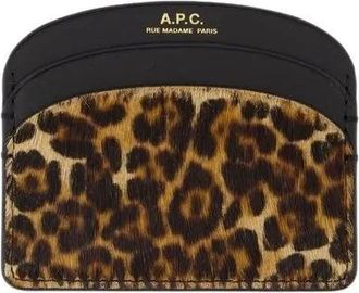 A.P.C. Portemonnaie - Card Holder - Leather - Printed - Gr. unisize - in Braun - für Damen