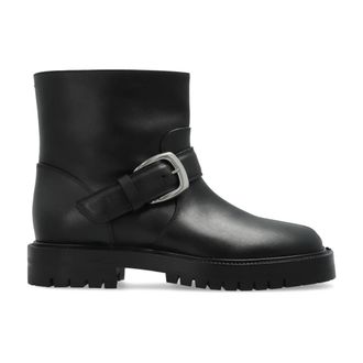 Maison Margiela Femme, Chaussures, Noir, Taille: 36 EU Tabi County Buckle Bottes &agrave; cheville